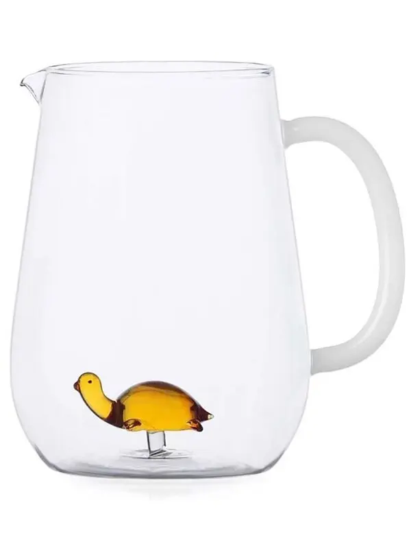ICHENDORF MILANO Turtle Glass Jug - Neutrals