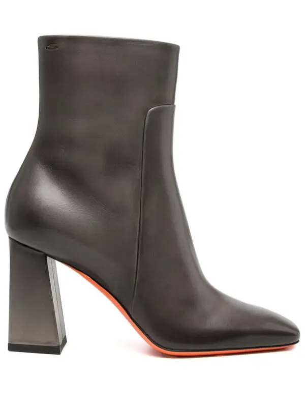 Santoni 90mm Leather Ankle Boots