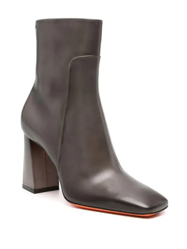 Santoni 90mm Leather Ankle Boots