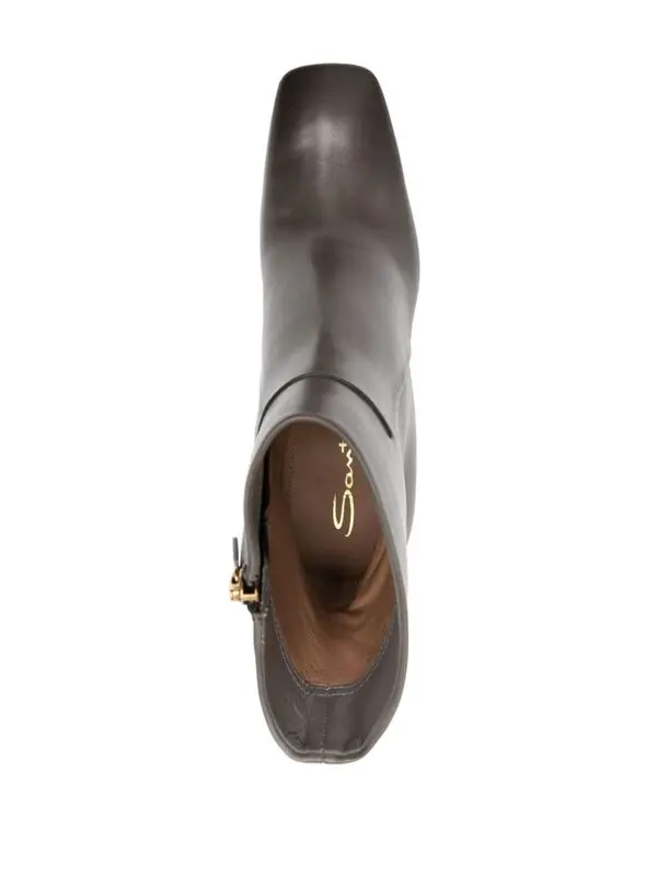 Santoni 90mm Leather Ankle Boots