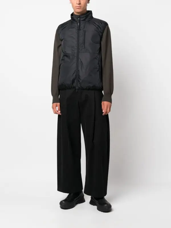 Aspesi Padded High-neck Gilet - Black