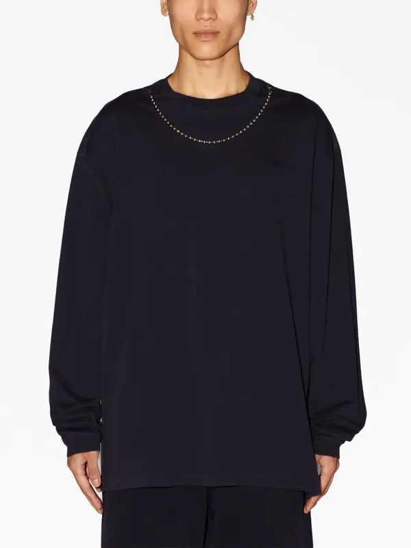 AMBUSH Chain-embellished Cotton Sweatshirt