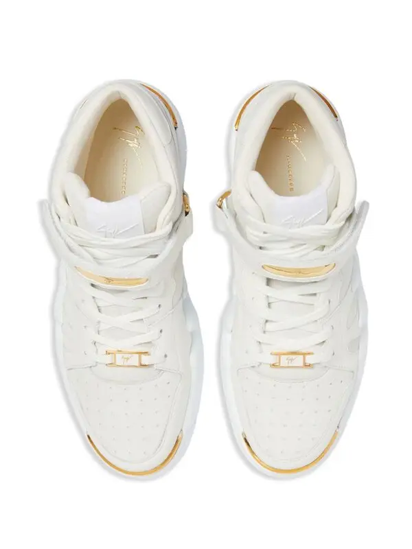 GIUSEPPE ZANOTTI Talon High-top Sneakers - White