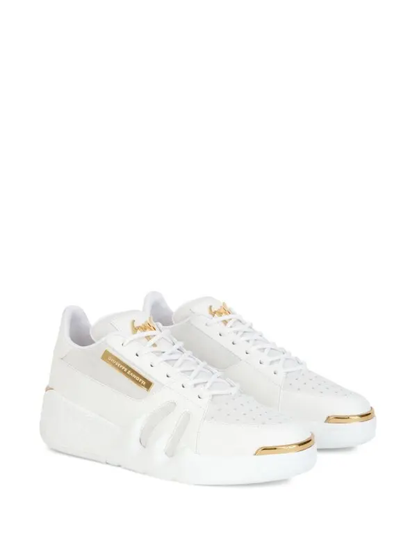 GIUSEPPE ZANOTTI Talon Leather Sneakers - White