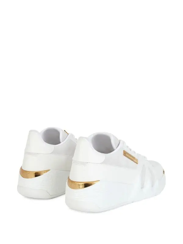 GIUSEPPE ZANOTTI Talon Leather Sneakers - White