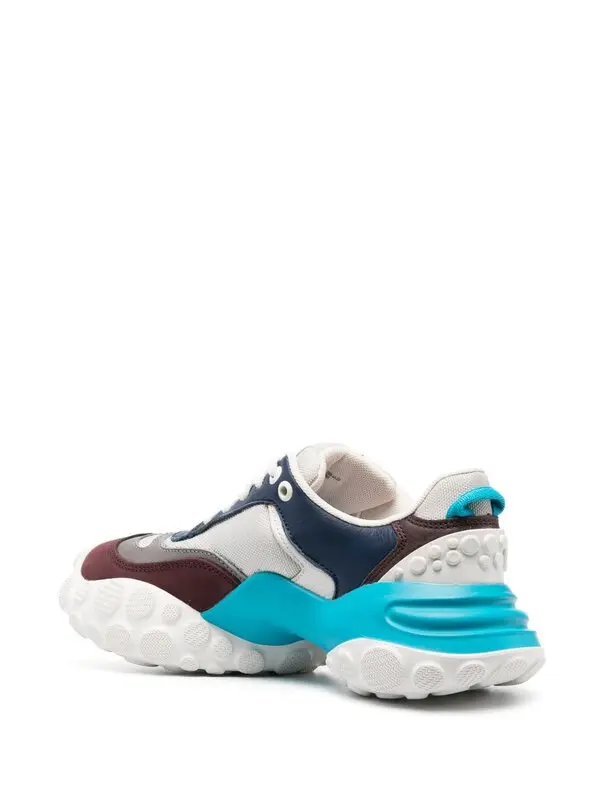 Camper Colour-block Panelled Leather Sneakers - Blue