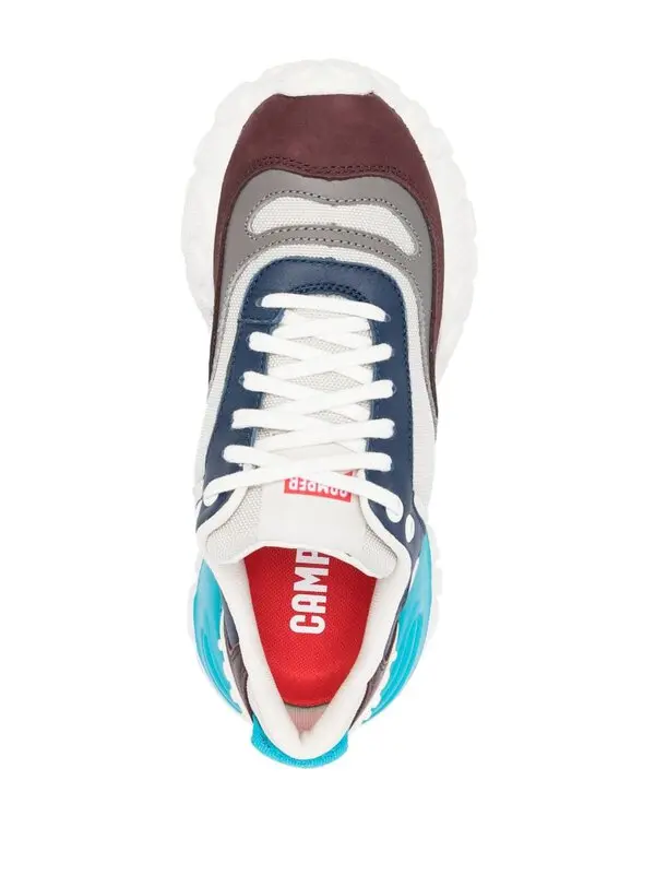 Camper Colour-block Panelled Leather Sneakers - Blue
