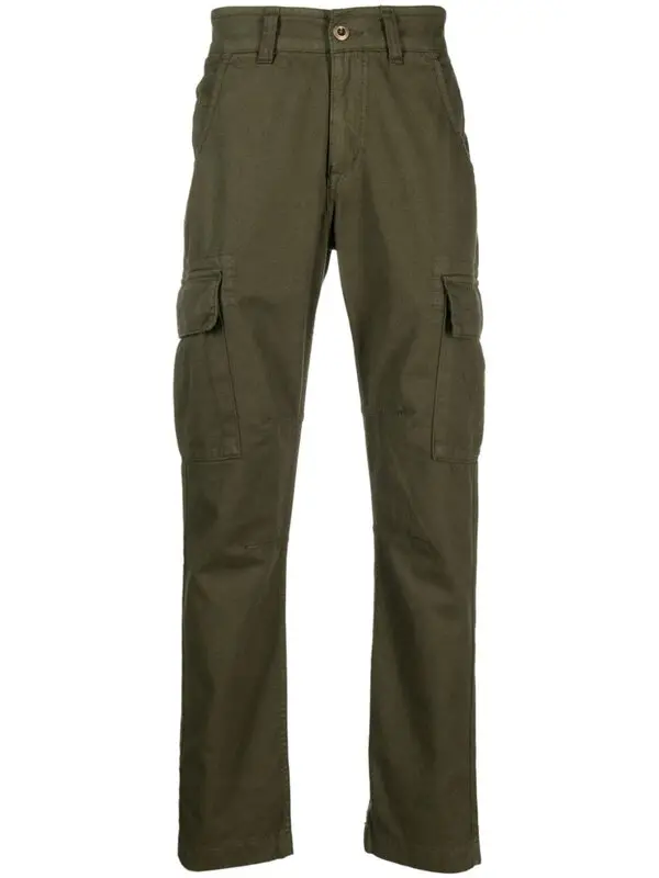 Alpha Industries Straight-leg Cotton Cargo Trousers - Green