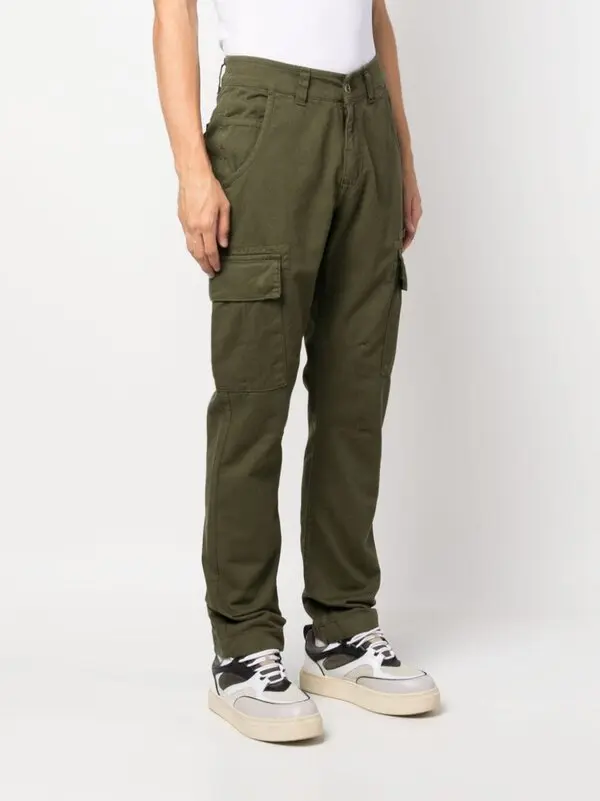 Alpha Industries Straight-leg Cotton Cargo Trousers - Green