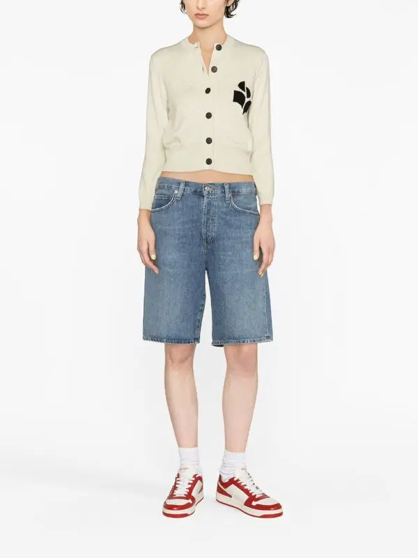 MARANT ETOILE Newton Cotton-blend Cardigan - Grey