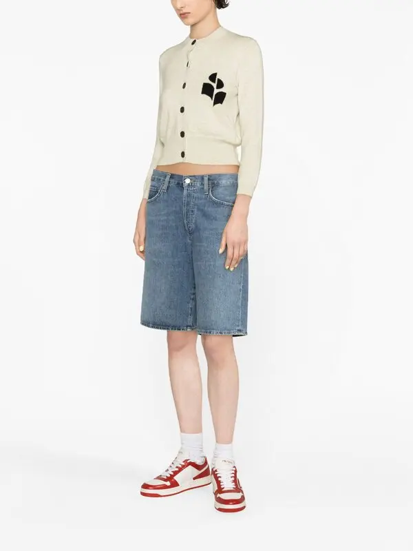 MARANT ETOILE Newton Cotton-blend Cardigan - Grey