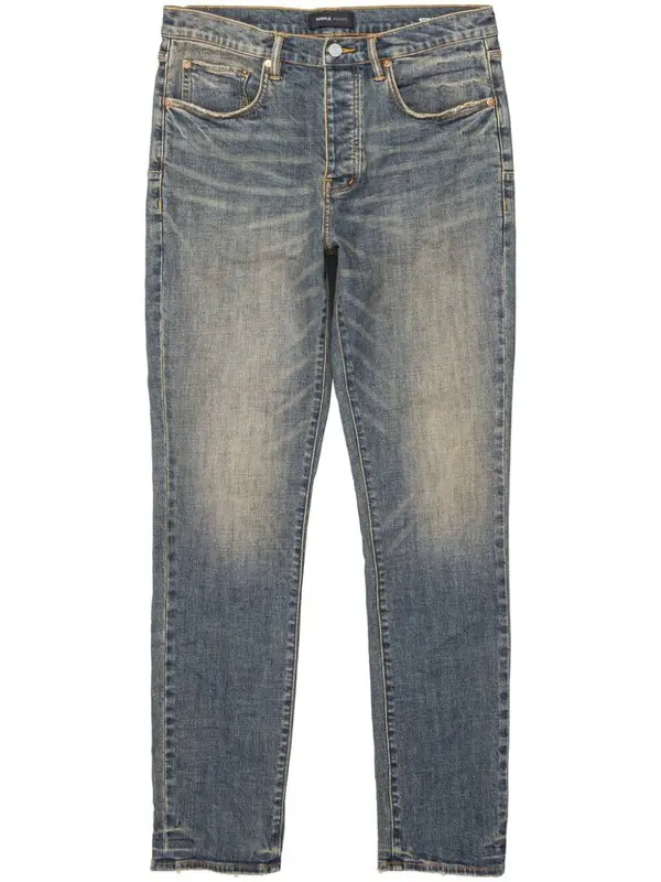 PURPLE BRAND Washed Straight-leg Jeans