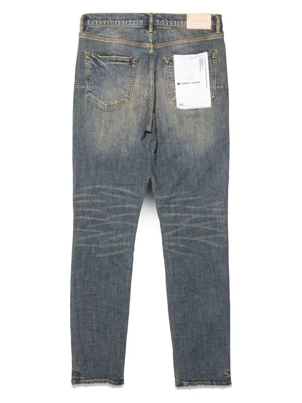 PURPLE BRAND Washed Straight-leg Jeans