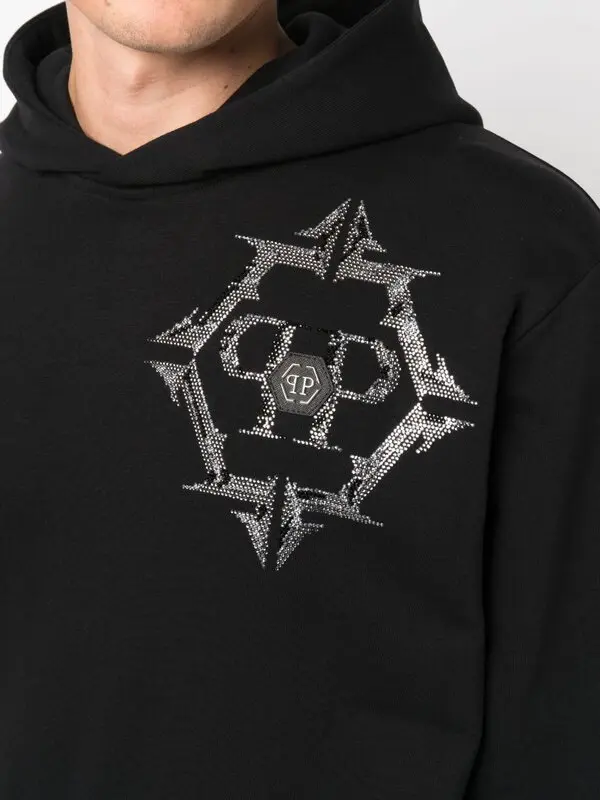 Philipp Plein Rhinestone-embellished Hoodie