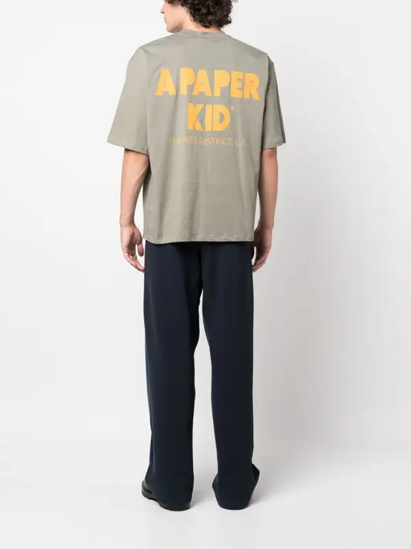 A PAPER KID Logo-print Cotton T-shirt