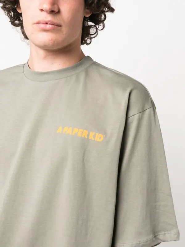 A PAPER KID Logo-print Cotton T-shirt