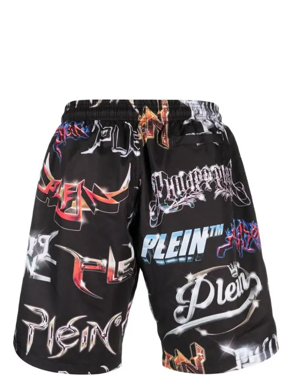 Philipp Plein Logos Logo-print Swim Shorts