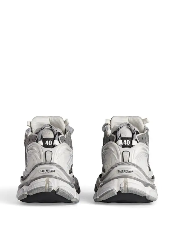 Balenciaga Runner Panelled Sneakers - Grey