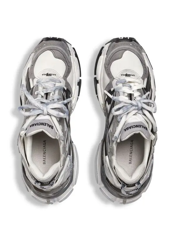 Balenciaga Runner Panelled Sneakers - Grey