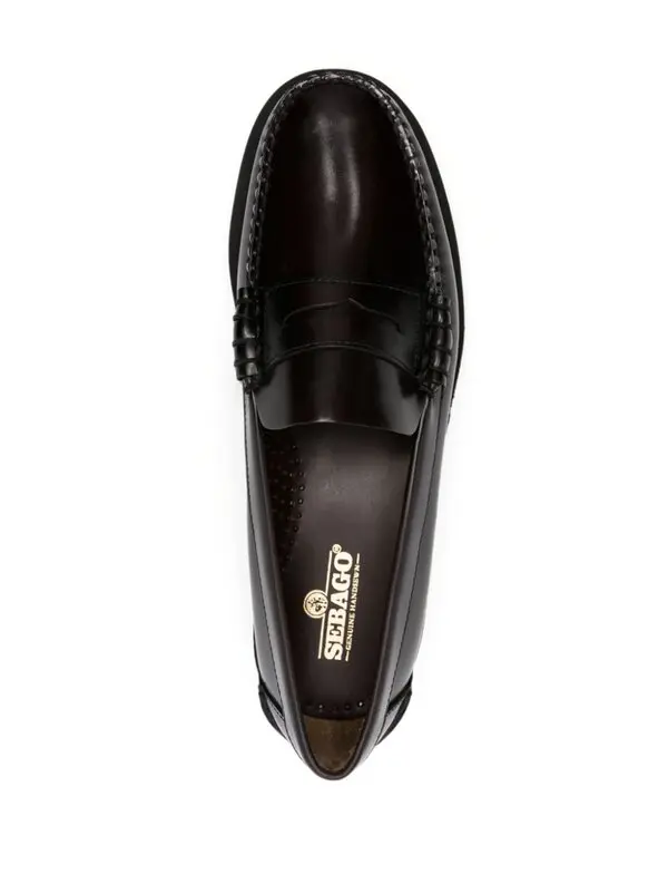 SEBAGO Leather Penny Loafers - Brown