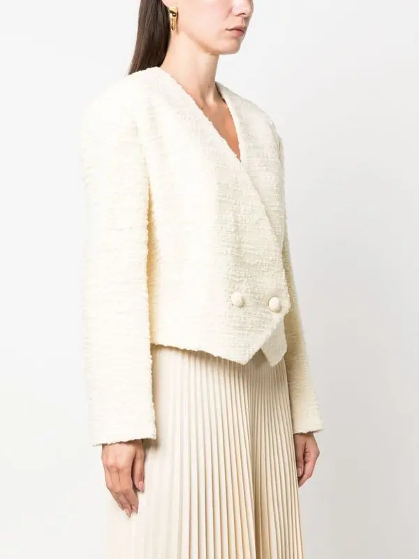 Zimmermann Luminosity Cropped Blazer - White