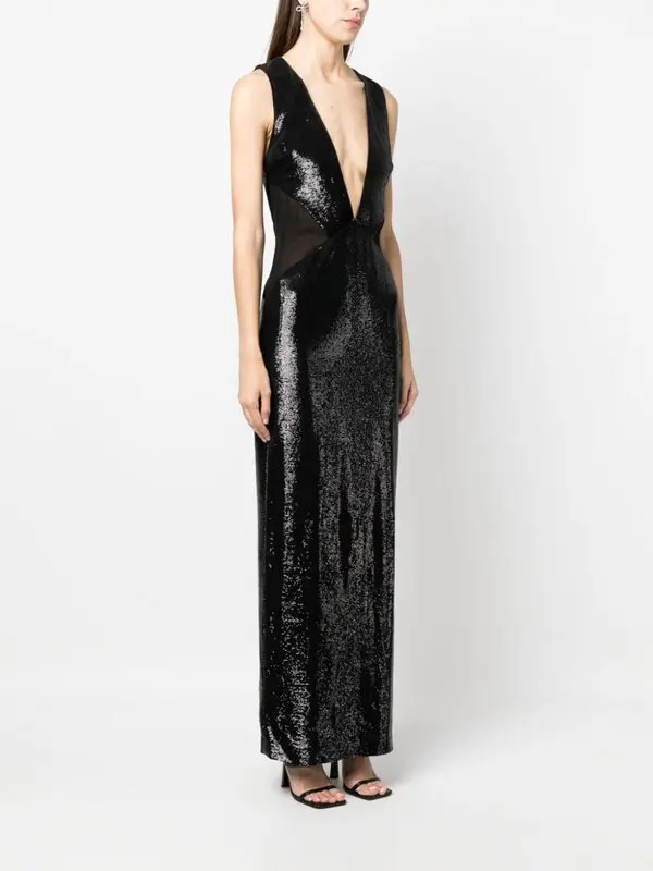 REV Sequin-embellished Maxi Dress