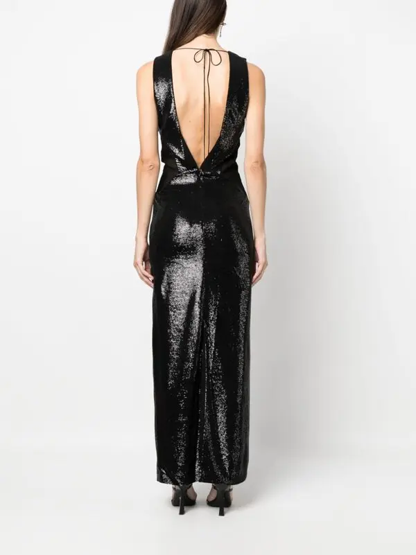 REV Sequin-embellished Maxi Dress