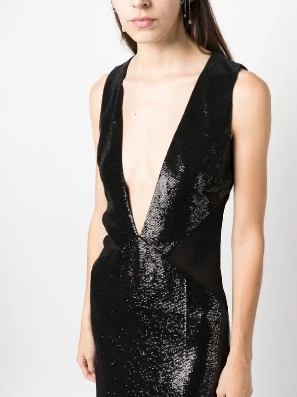 REV Sequin-embellished Maxi Dress