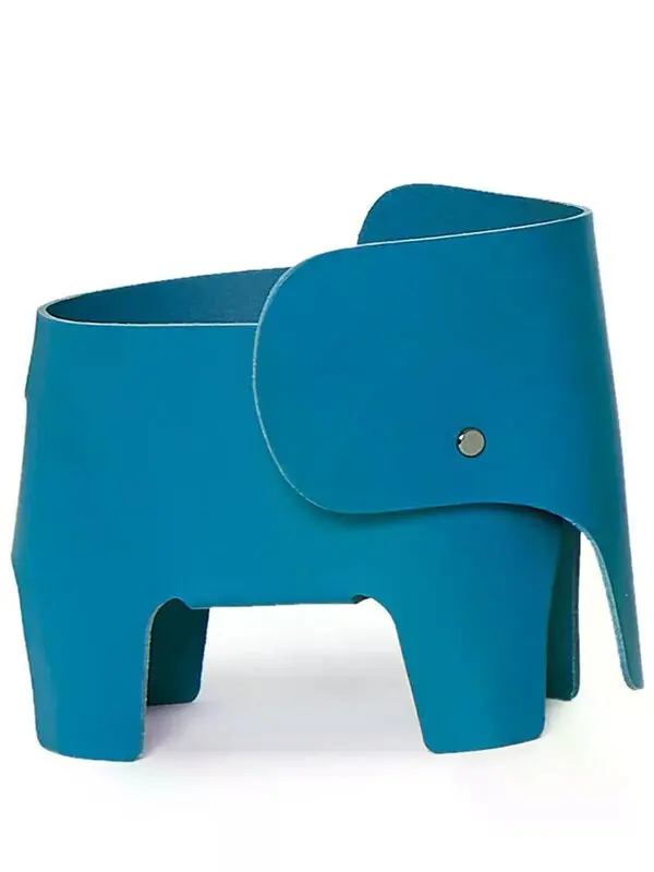 EO Elephant Leather Lamp - Blue