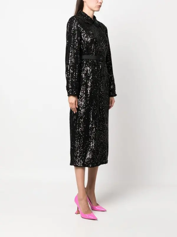 SELF-PORTRAIT Sequined Embellishment Coat