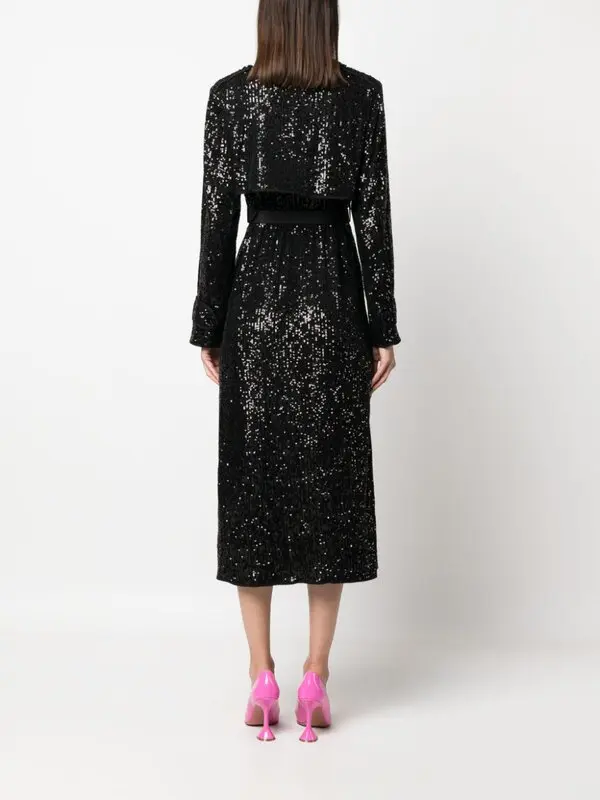 SELF-PORTRAIT Sequined Embellishment Coat