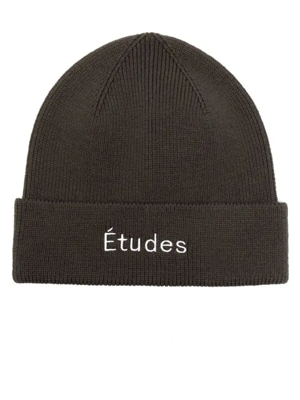 ÉTUDES STUDIO Logo-embroidered Wool Beanie - Green