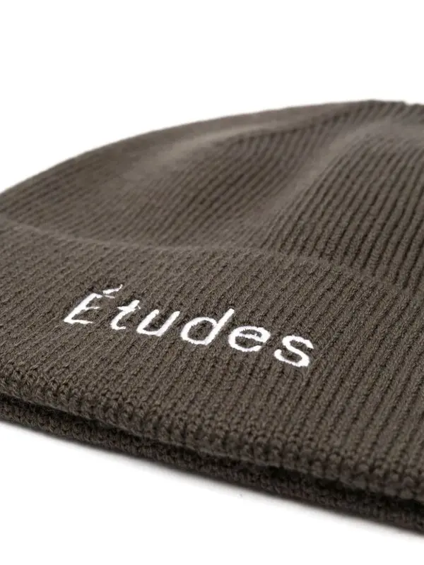 ÉTUDES STUDIO Logo-embroidered Wool Beanie