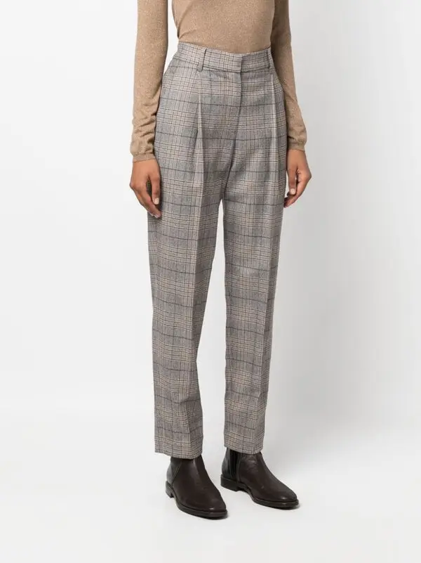 Brunello Cucinelli Checked Tailored Trousers