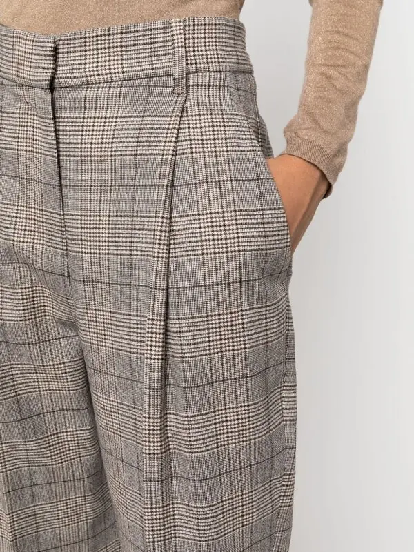 Brunello Cucinelli Checked Tailored Trousers