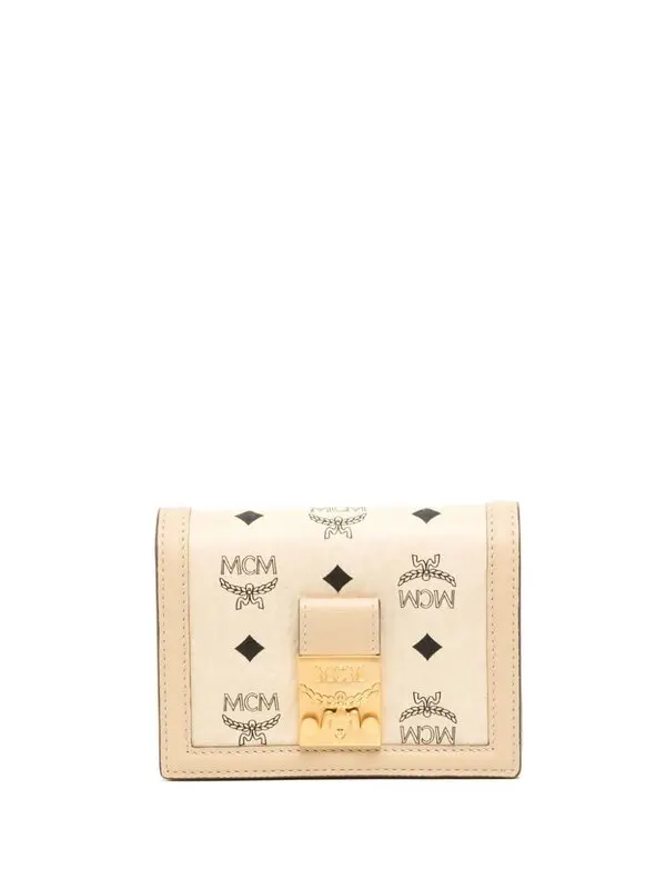 Mcm Small Tracy Monogram-print Wallet - Neutrals