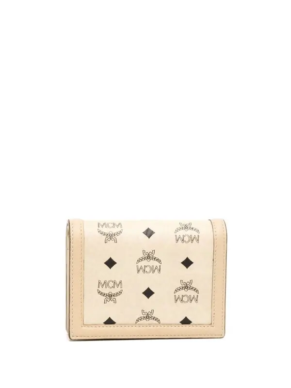 Mcm Small Tracy Monogram-print Wallet - Neutrals