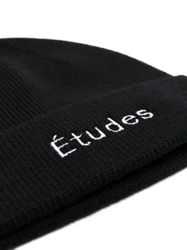 ÉTUDES STUDIO Logo-embroidered Wool Beanie