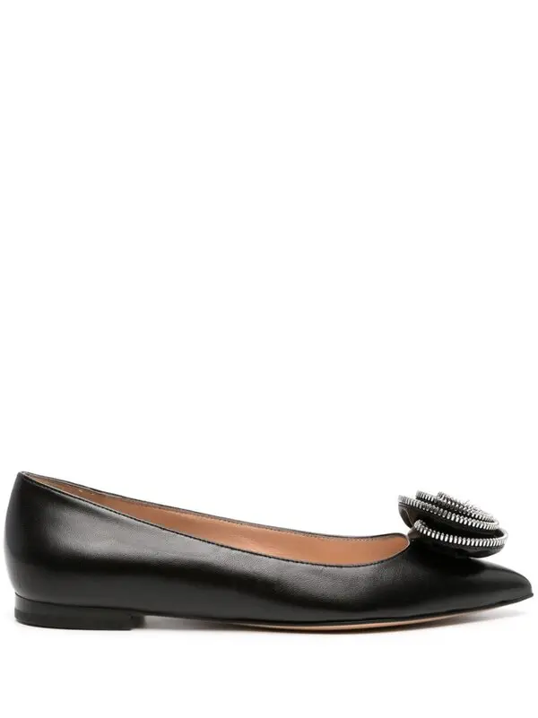 GIANVITO ROSSI Karina 05 Leather Ballerinas