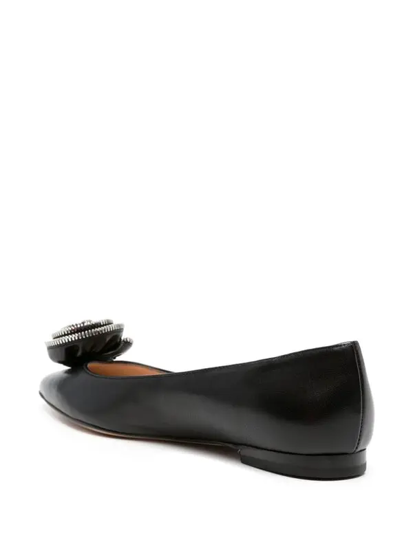 GIANVITO ROSSI Karina 05 Leather Ballerinas