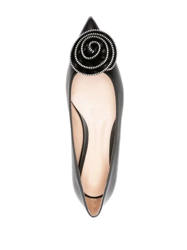 GIANVITO ROSSI Karina 05 Leather Ballerinas