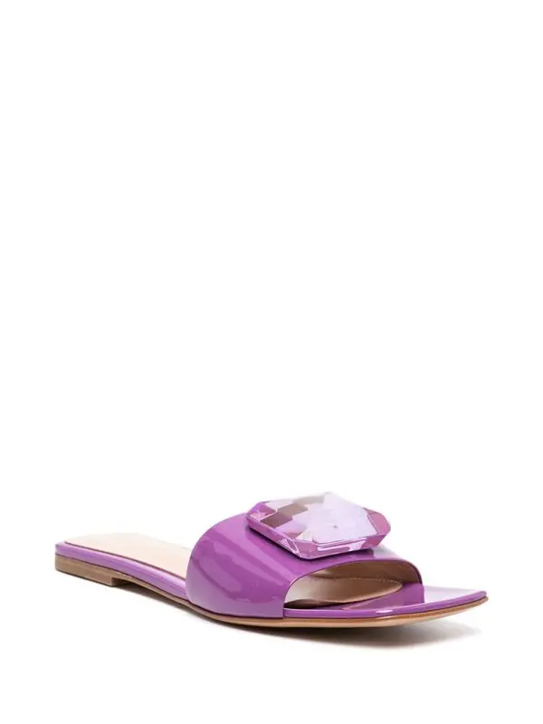 GIANVITO ROSSI Jaipur Crystal-embellished Slides