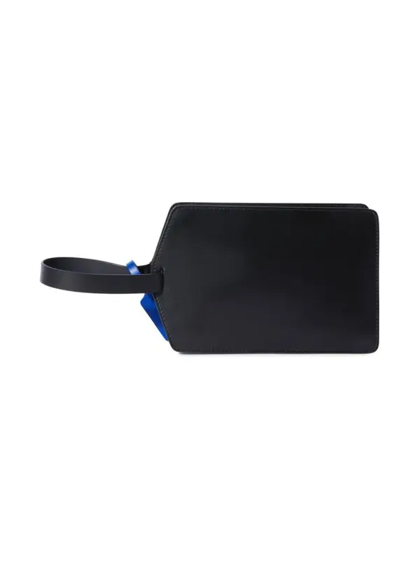 Off-White Medium Zip Tie Clutch