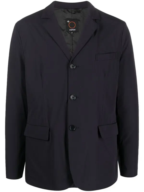 Aspesi Single-breasted 'paperino' Blazer - Blue