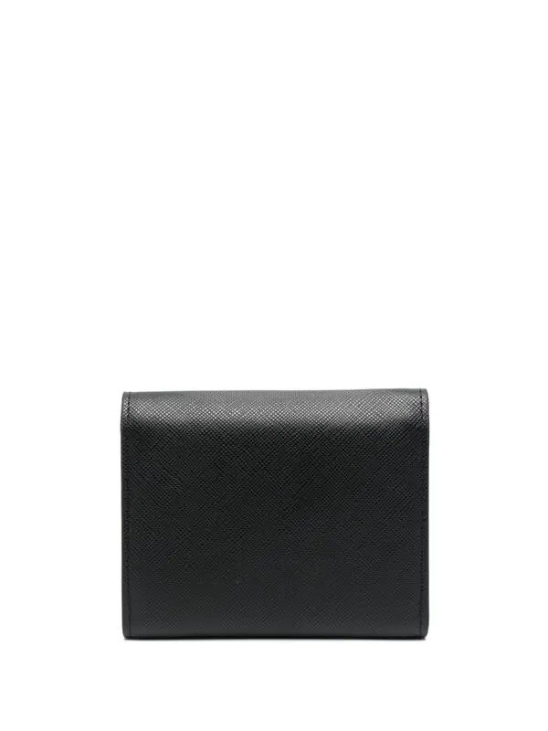 Versace Logo-plaque Leather Wallet