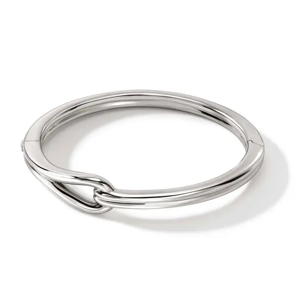John Hardy Surf Hinged Bangle - Sterling Silver