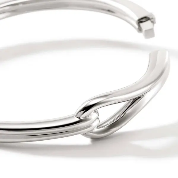 John Hardy Surf Hinged Bangle - Sterling Silver