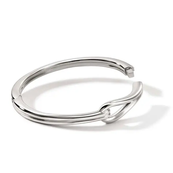 John Hardy Surf Hinged Bangle - Sterling Silver
