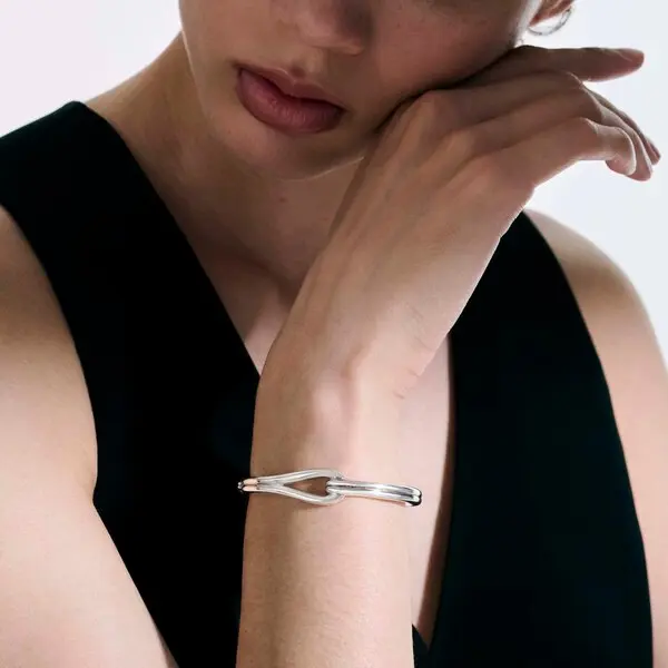 John Hardy Surf Hinged Bangle - Sterling Silver