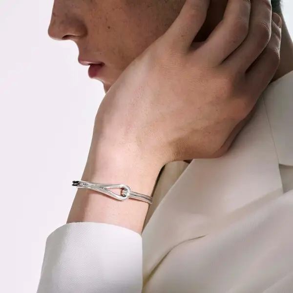 John Hardy Surf Hinged Bangle - Sterling Silver